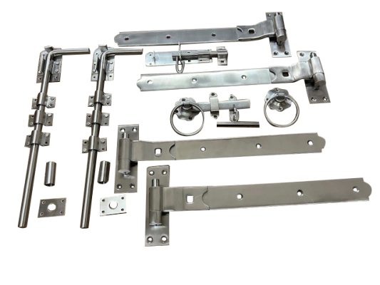 Double Gate Stainless Steel 36" (900mm) Cranked Hinge Kit by GateFix ...